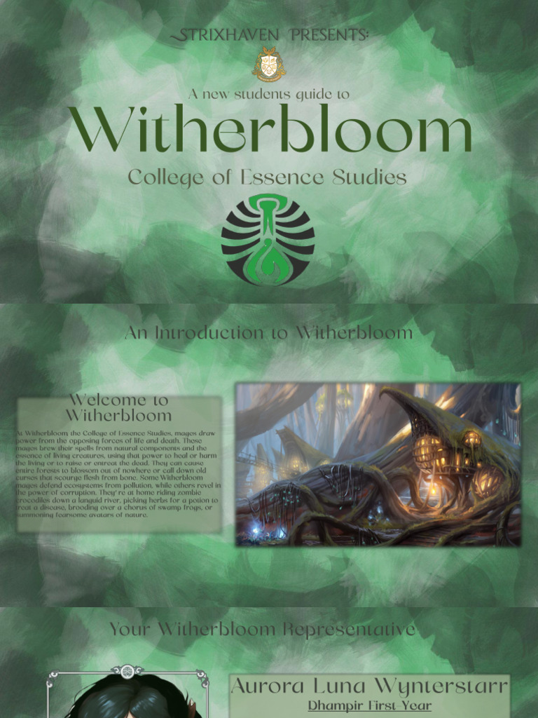 Guide to Witherbloom | PDF