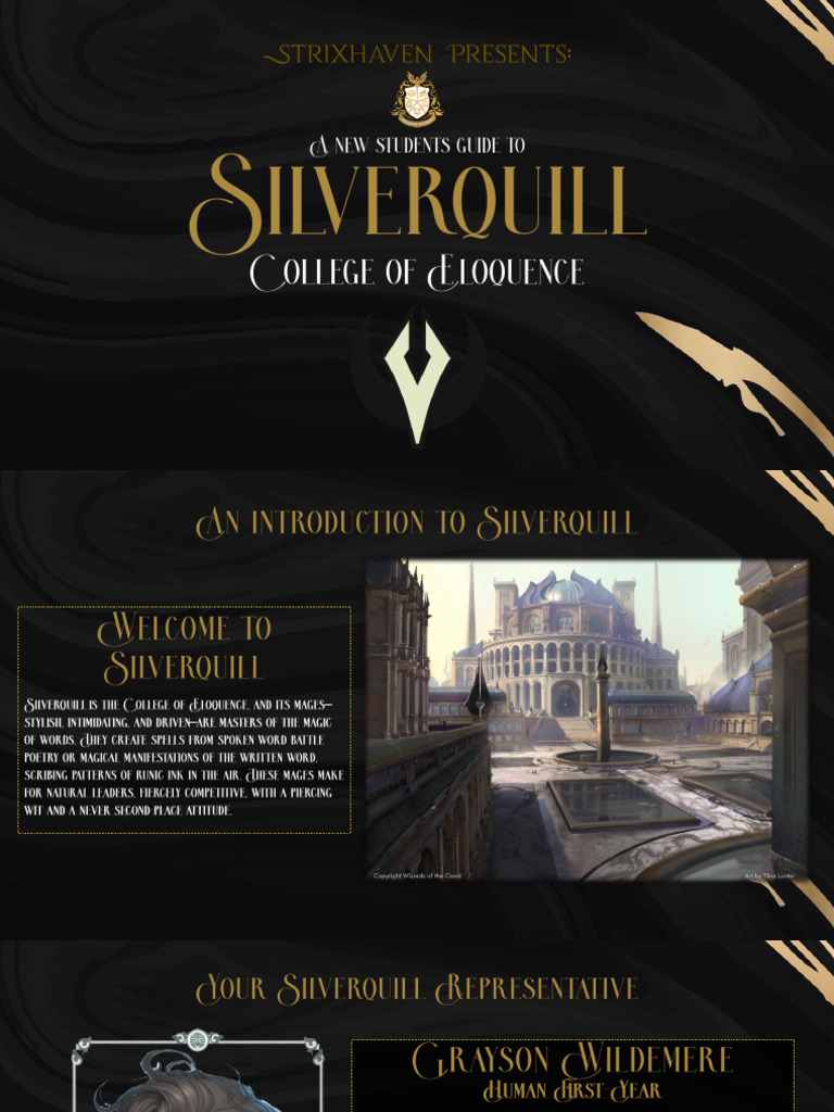 Guide to Silverquill | PDF