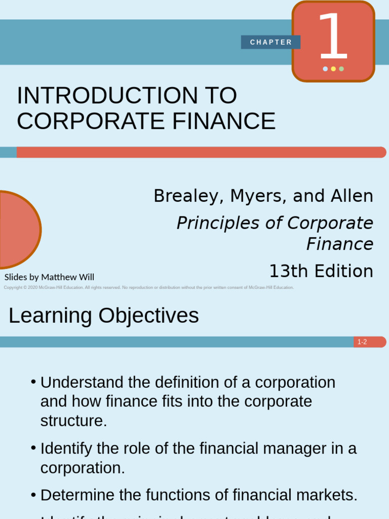 Introduction To Corporate Finance | PDF | Stocks | Investing