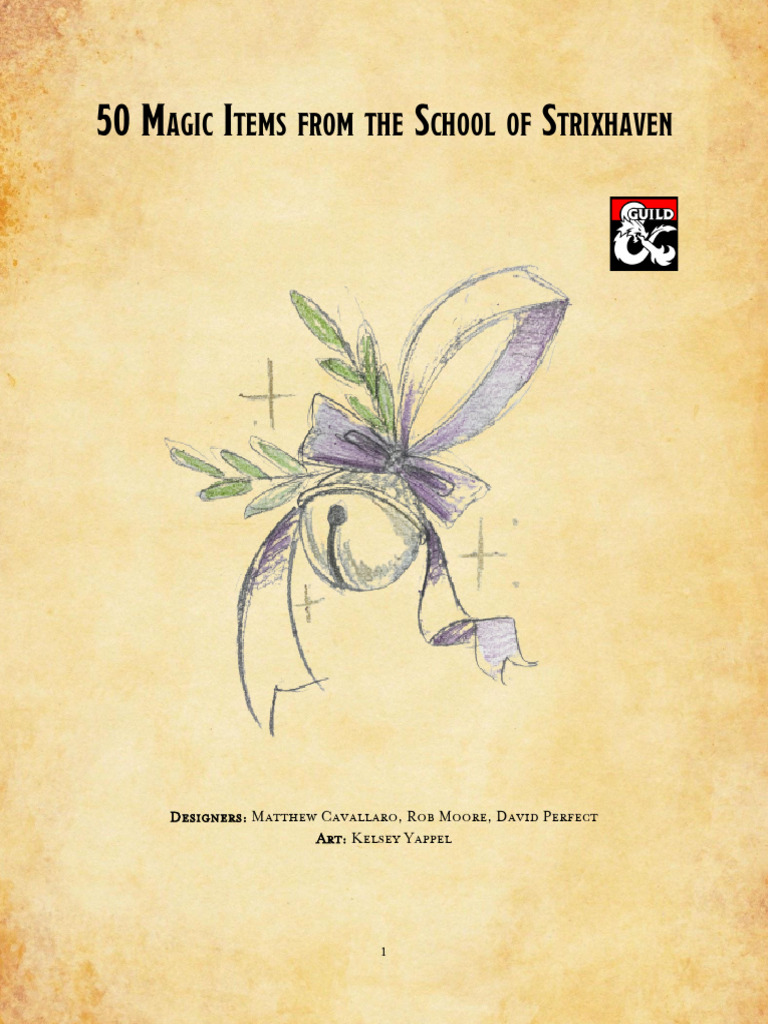 2779254-50_Magic_Items_from_the_School_of_Strixhaven | PDF | Mirror