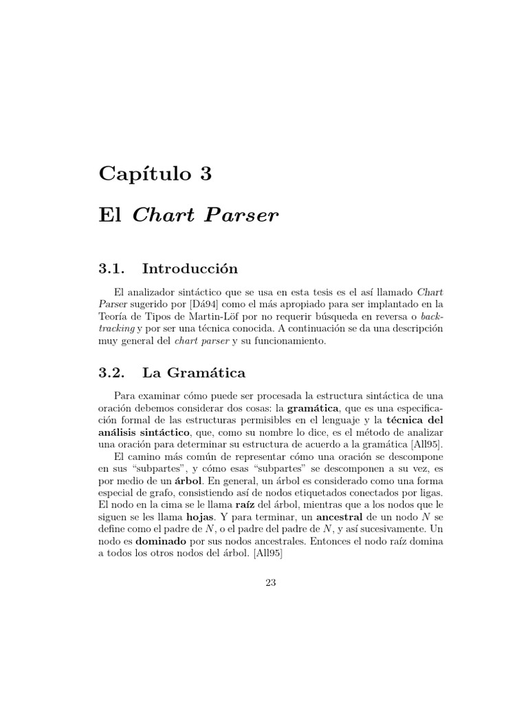 Chart Parser | PDF | Analizando | Sintaxis