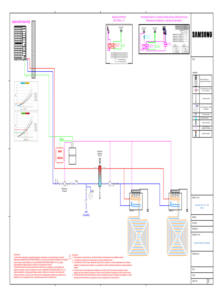 Esquema Hidráulico de Ejemplo EHS Mono R32 + Sólo SR | PDF | Ingeniería mecánica