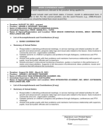 CS Form No. 212 - WORK EXPERIENCE SHEET | PDF
