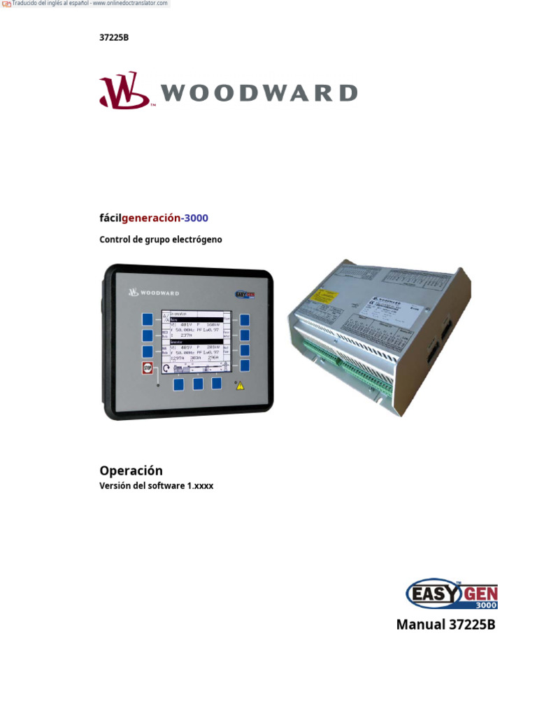 Woodward-Easygen-3000-control-panel-manual CONVERTIR - En.es | PDF ...