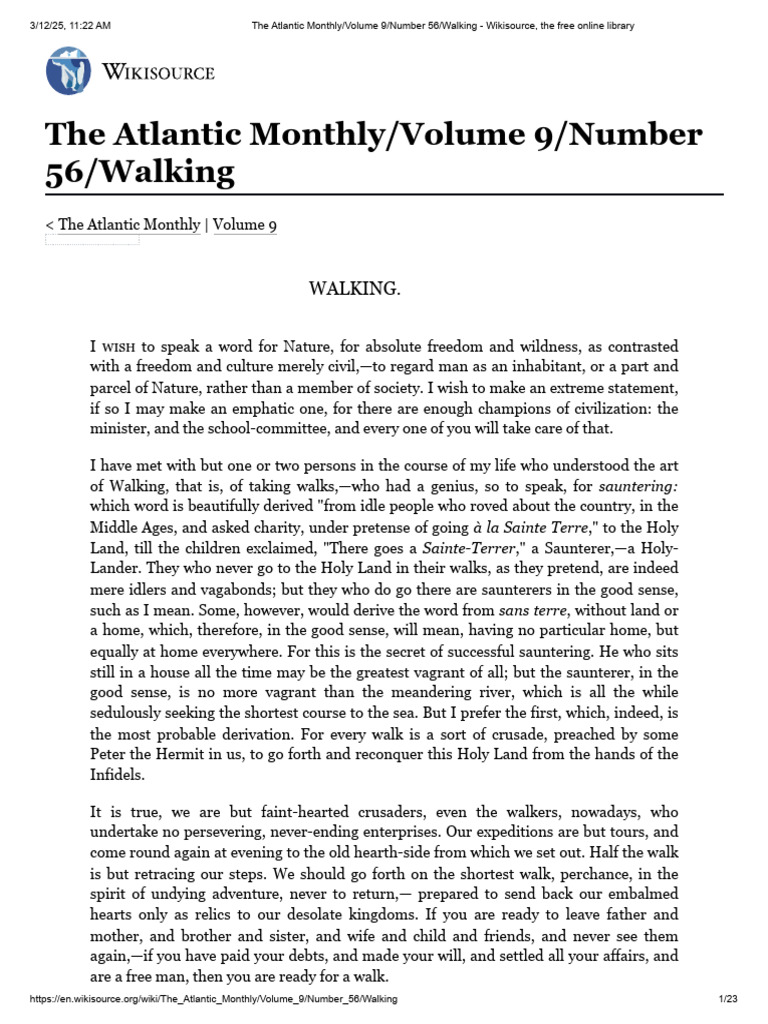 Walking | PDF