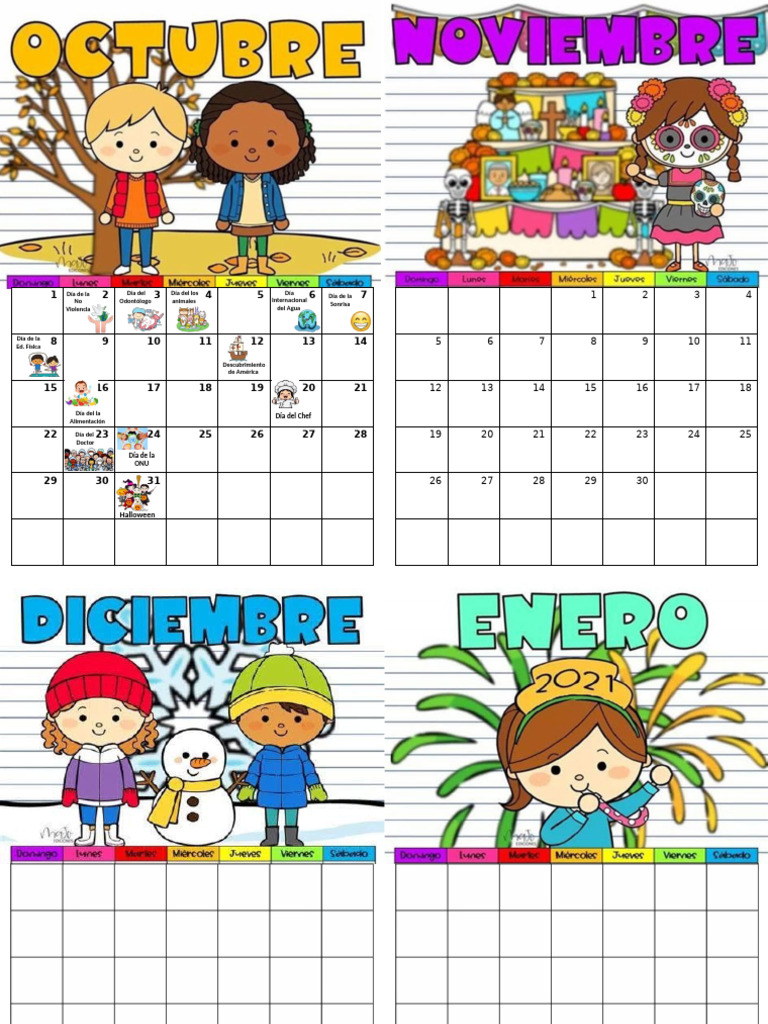Calendario Sin Numeros | PDF