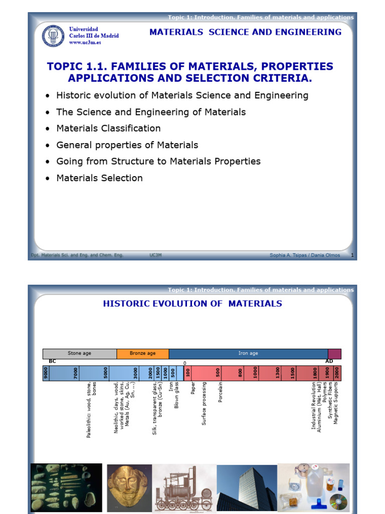Overview of Material Families and Properties | PDF | Chemical Bond ...
