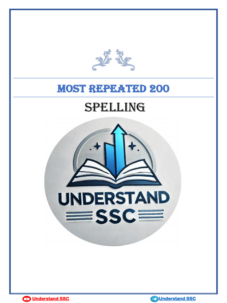Most Commonly Misspelled Words 200 | PDF