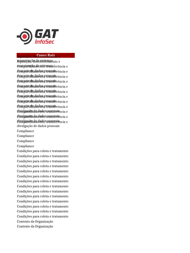 Checklist ISO 27701 PT BR | PDF | Conformidade regulatória