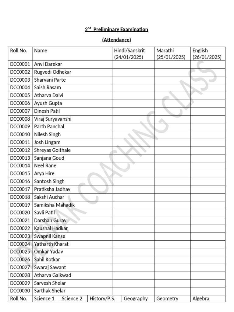 1st Preliminary Examination | PDF