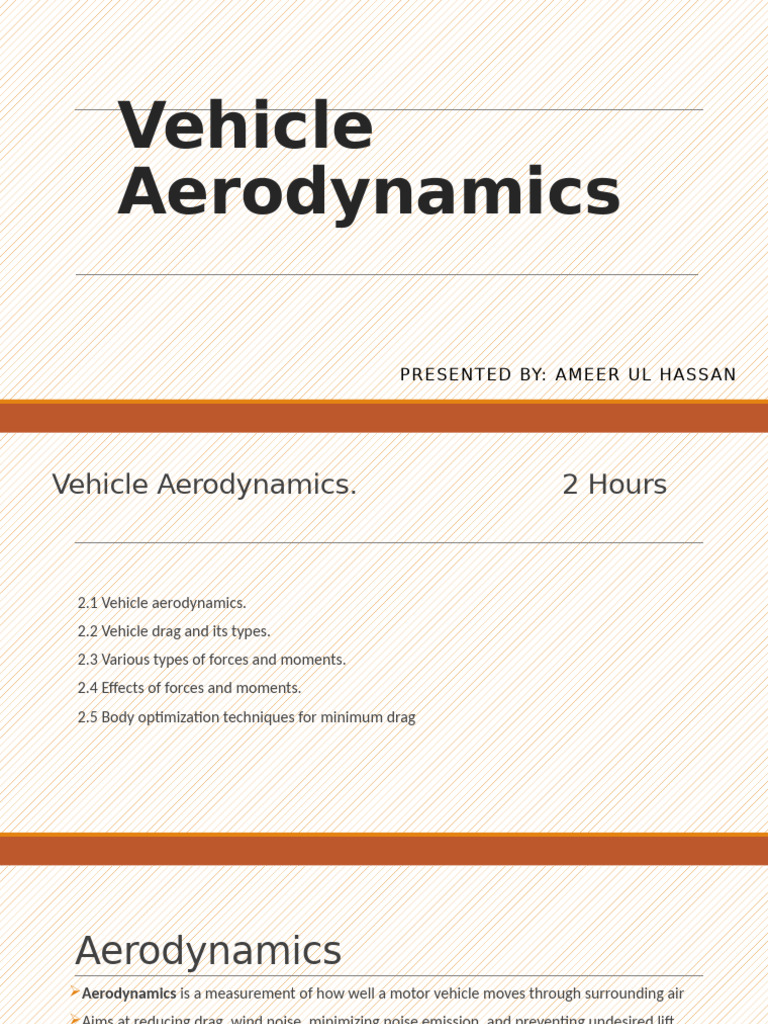Vehicle Aerodynamics Chap 2 | PDF | Drag (Physics) | Lift (Force)