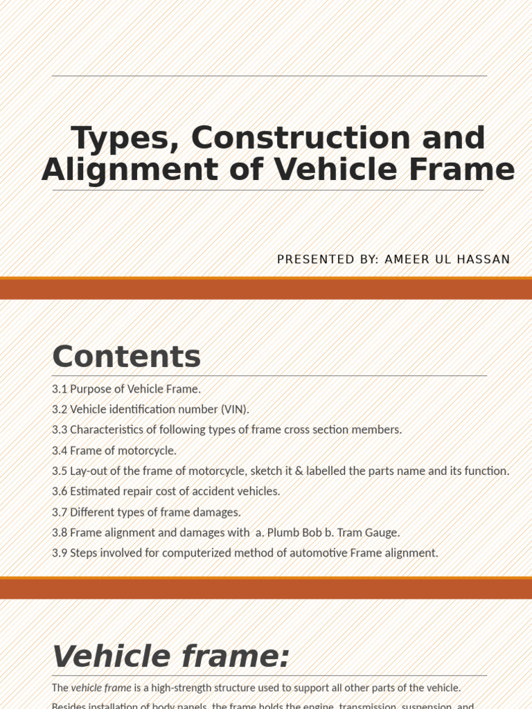 Vehicle Frame Chap 3 | PDF | Vehicles | Motor Vehicle
