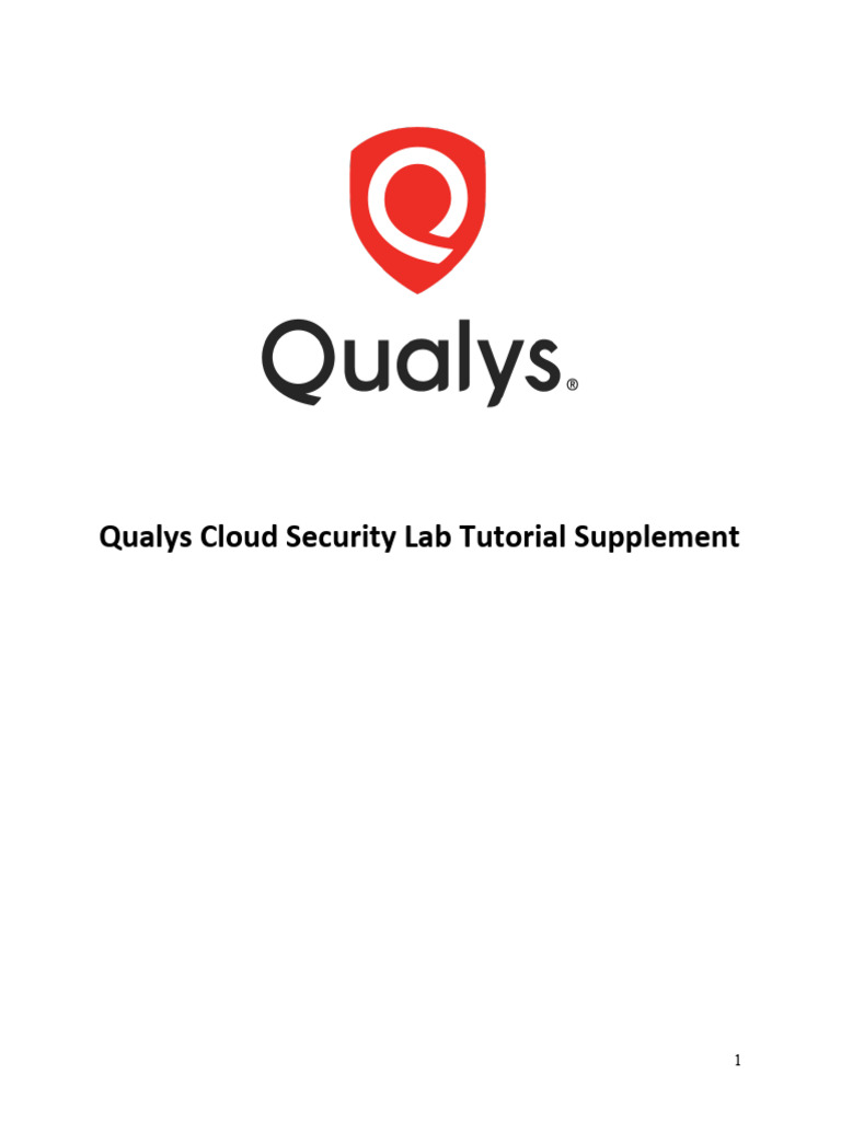 Qualys Cloud Security Lab Guide | PDF | Cloud Computing | Microsoft Azure