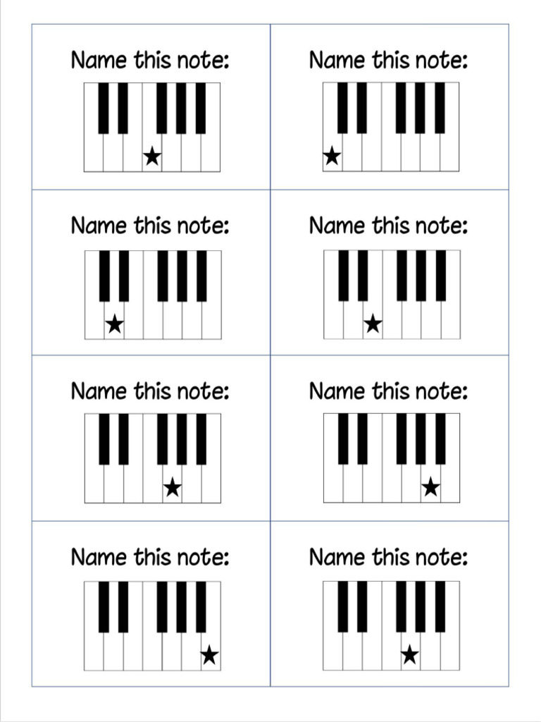 Note Naming Quiz | PDF