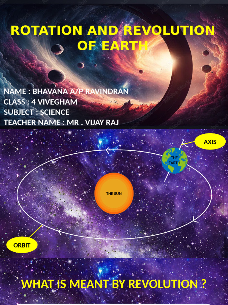 ROTATION AND REVOLUTION OF EARTH (New) | PDF