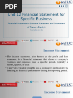Grade 12 Income Statement & Balance Sheet | PDF