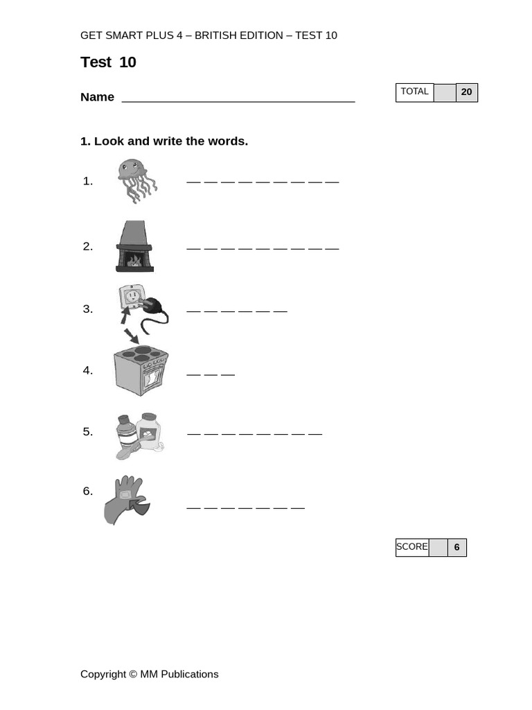 Get Smart Plus 4 - Test 10 | PDF