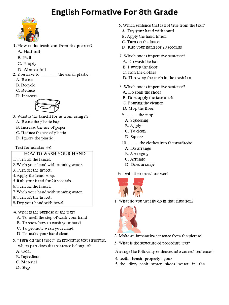 English Formative For 8th Grade - 20250217 - 113232 - 0000 | PDF