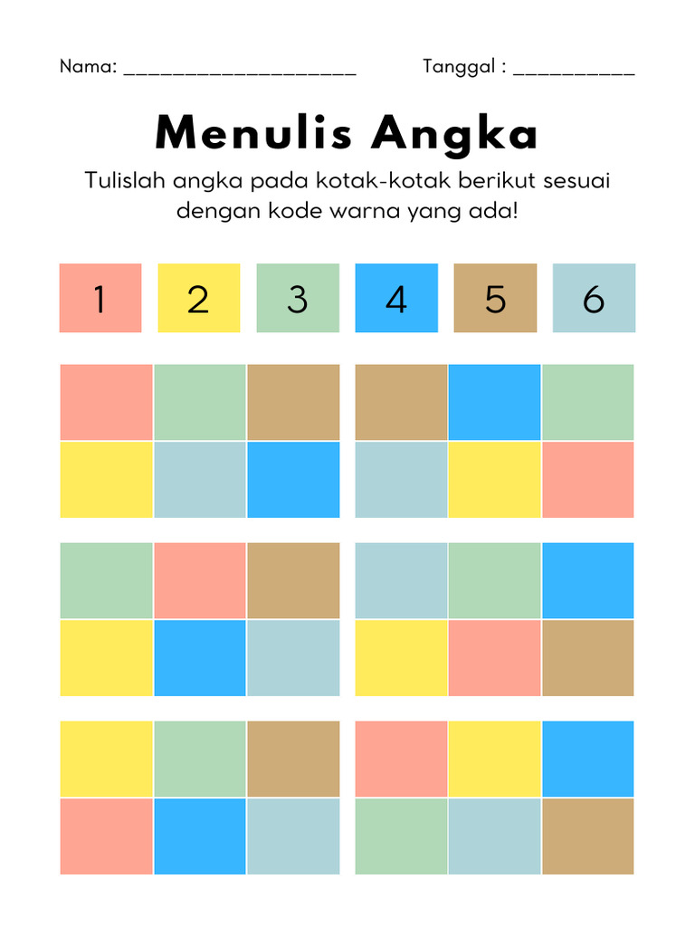 Coding Angka Warna | PDF
