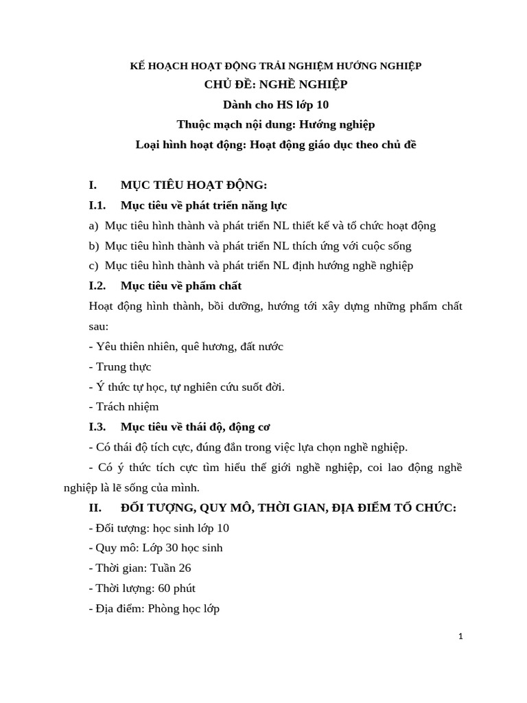 HDTN - HƯỚNG NGHIỆP FULL | PDF