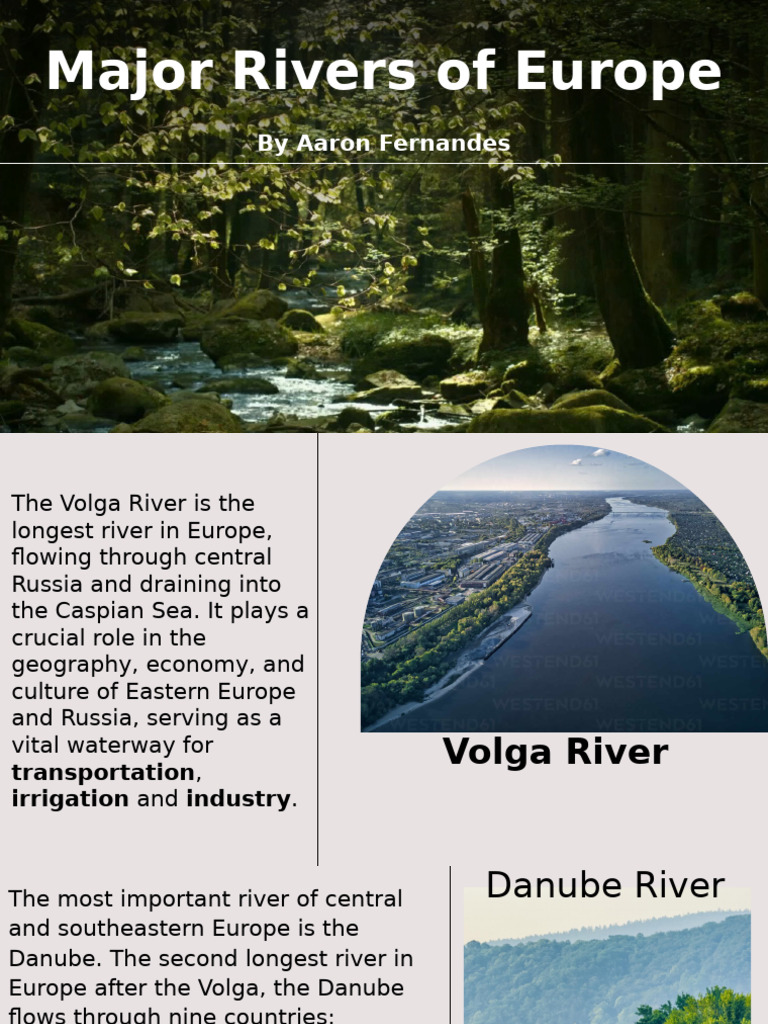 Major Rivers of Europe | PDF