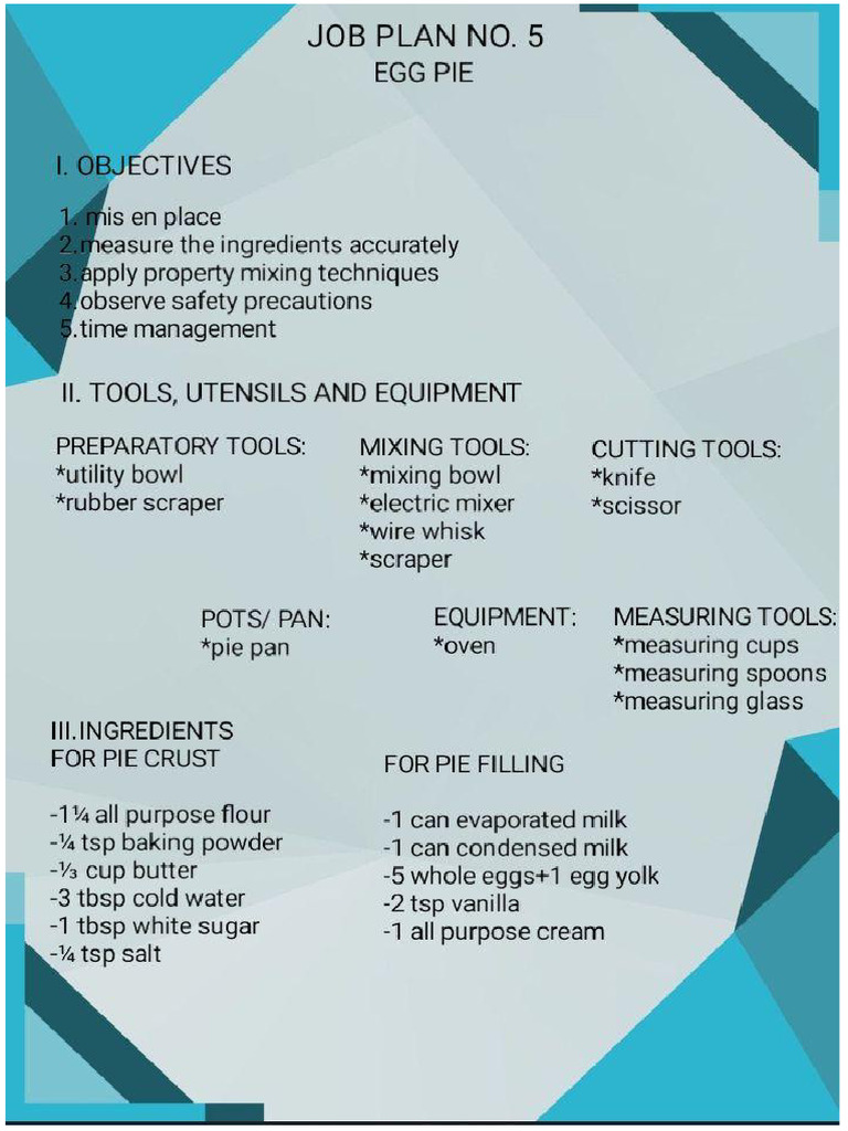 Job Plan For BPP | PDF