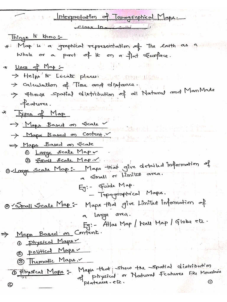 Topography notes | PDF