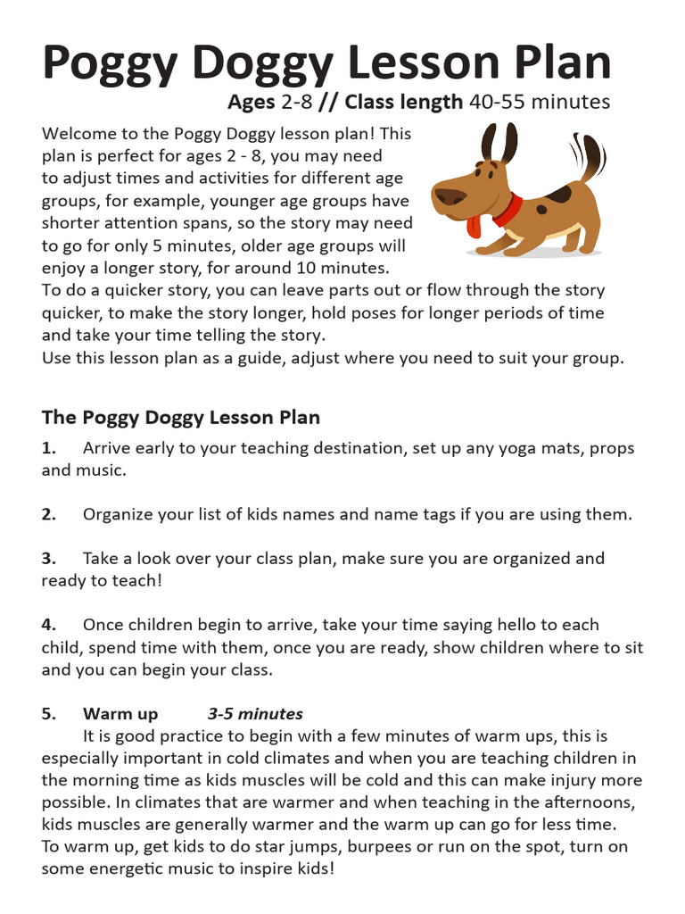 The Poggy Doggy Lesson Plan | PDF