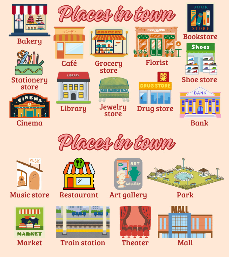 Places in Town | PDF