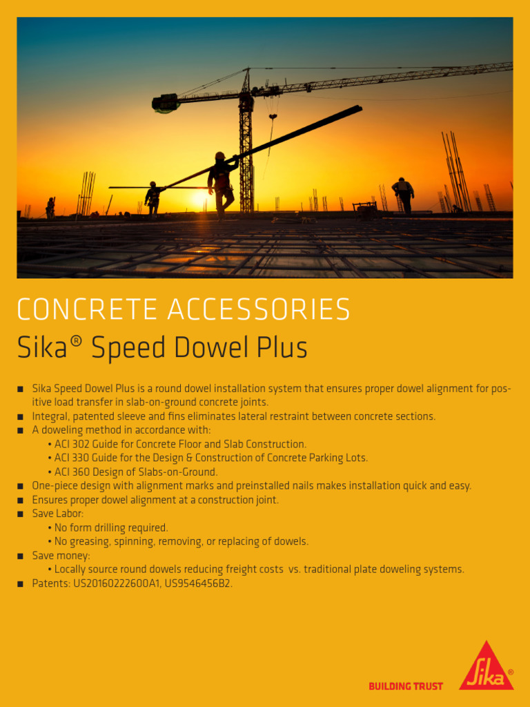 Sika Speed Dowel Plus Sell Sheet | PDF