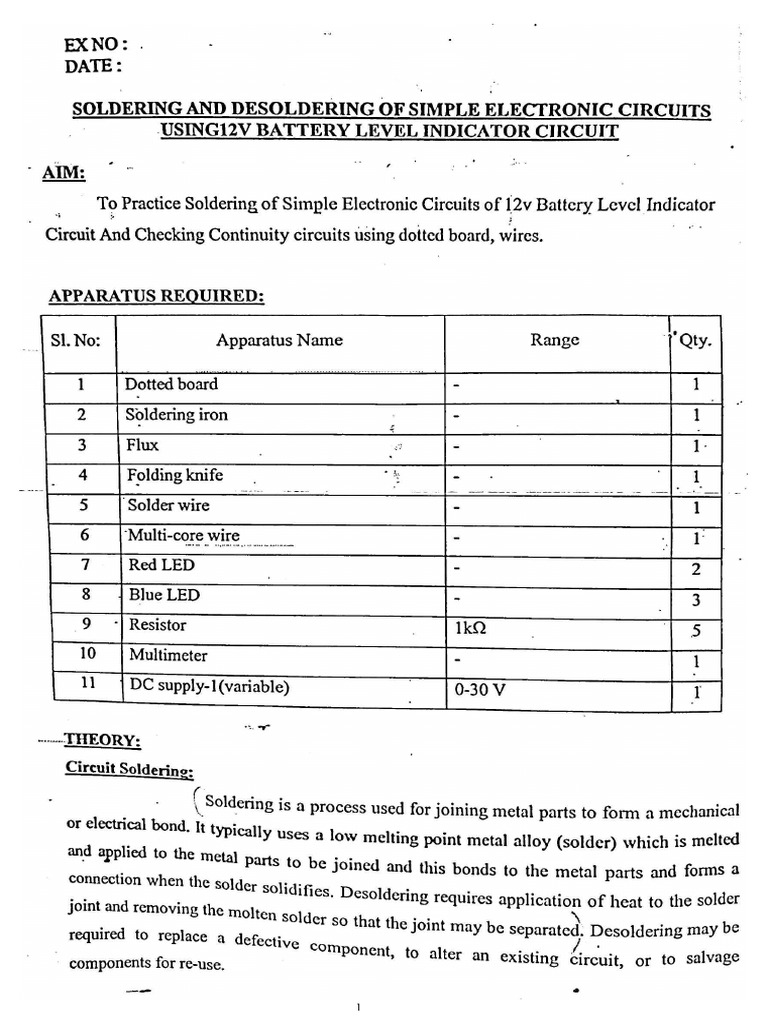 EPL - Soldering Experiment | PDF