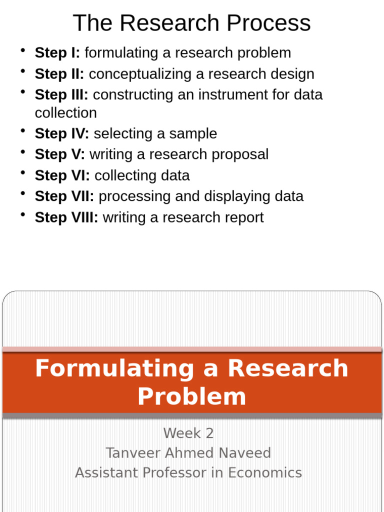 Formulating A Research Problem | PDF | Data | Knowledge