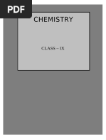 Chemistry Class 9 PDF | PDF