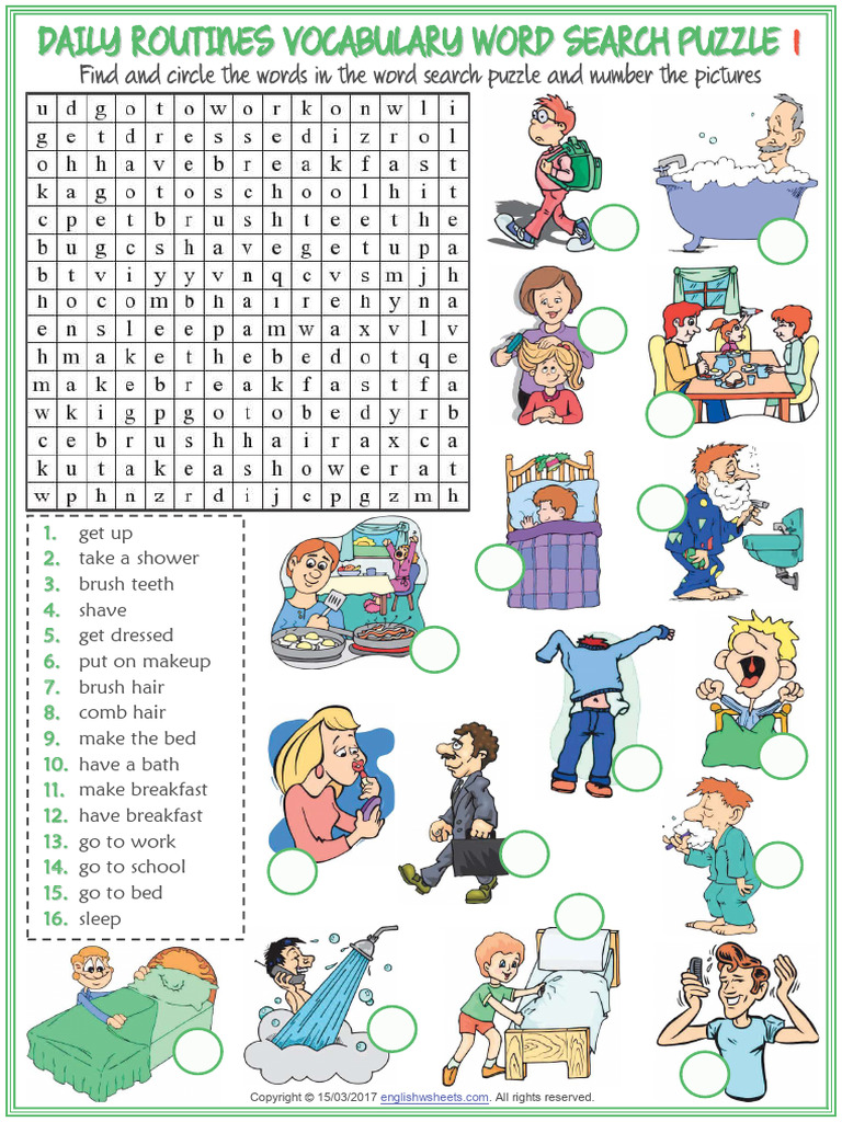 Dailyroutines 1 | PDF