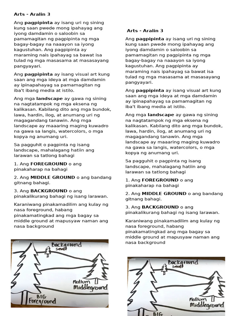 Arts - Q2 - W3 - LESSON | PDF