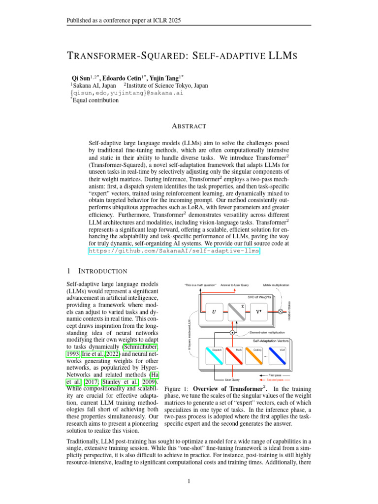 T - S: S - LLM: Ransformer Quared ELF Adaptive S | PDF | Matrix (Mathematics) | Applied Mathematics