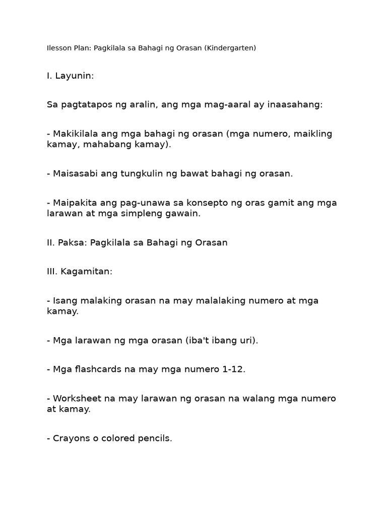 Ilesson Plan | PDF