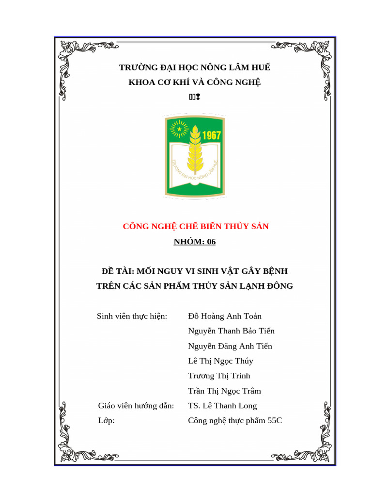 CNCB TH y S N Nhóm 6 CNTP55C | PDF