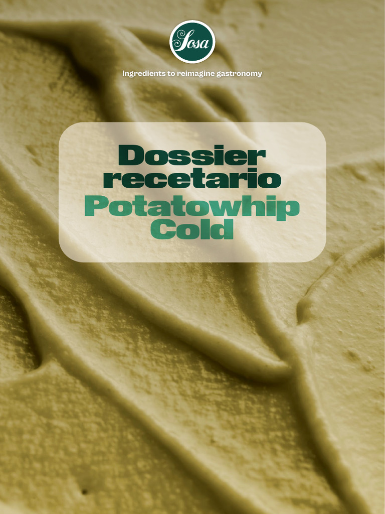 Recetario Sosa Potatowhip Cold ES | PDF | Chocolate | Confitería