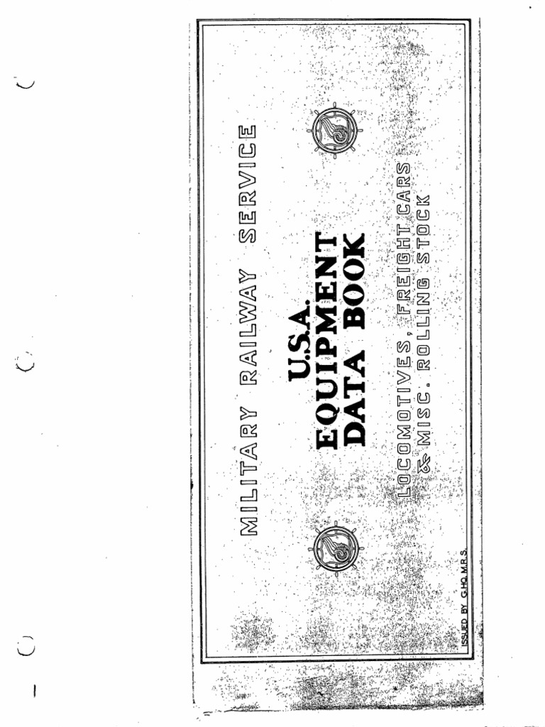 Us Army Railroad Equipment 1947 A | PDF