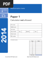 2019 Key Stage 2 Mathematics Paper 2 - Reasoning | PDF