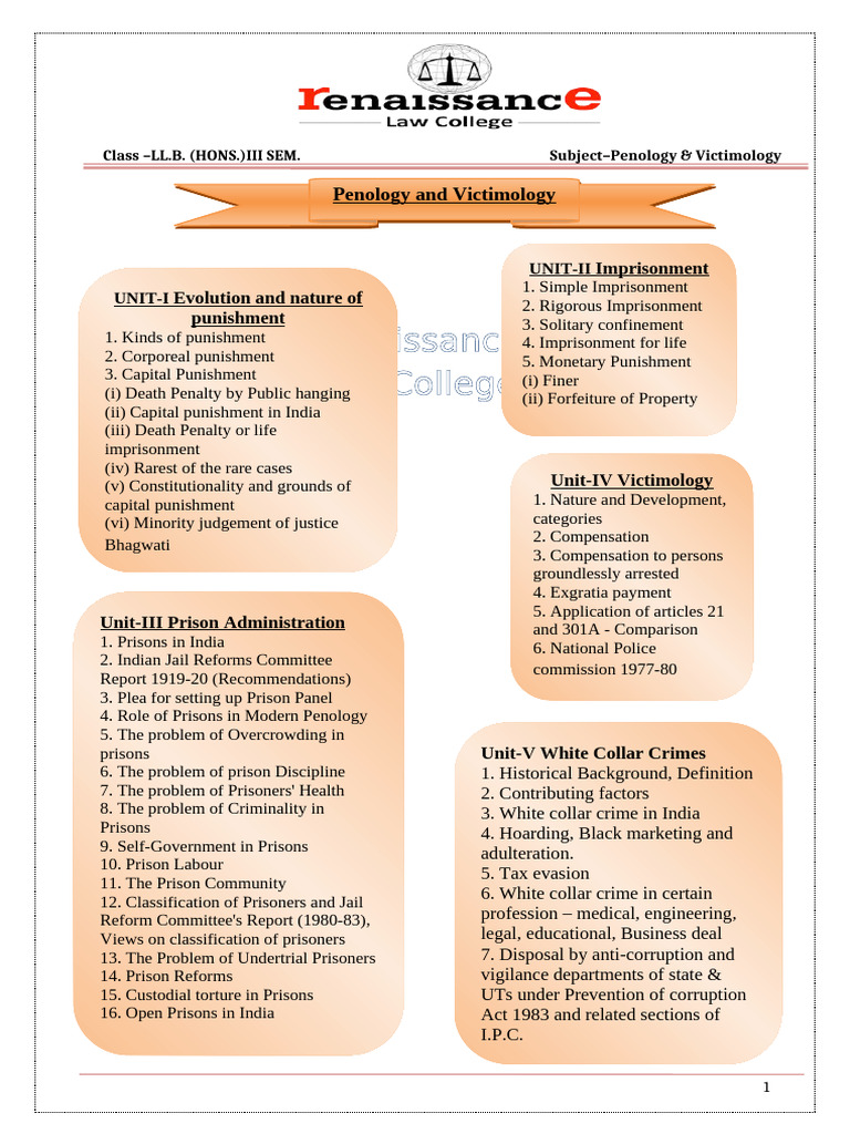 Penology & Victimology | PDF | Punishments | Fine (Penalty)