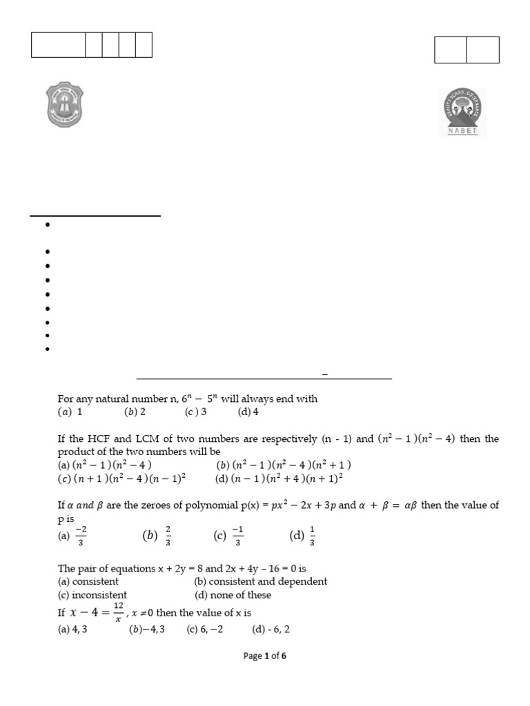 Mathematics Examination 2024 S3 | PDF | Circle | Area