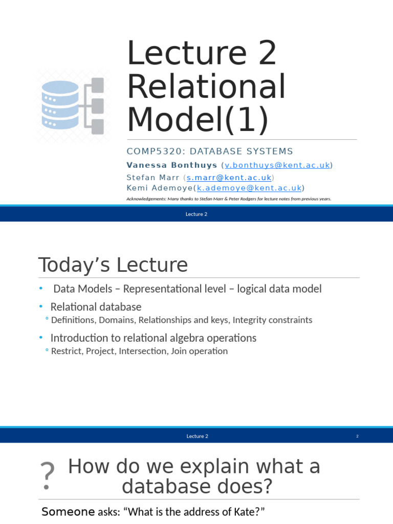 Understanding Relational Database Models | PDF | Relational Database | Relational Model