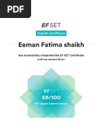 EF SET 15-Minute Test Results | PDF