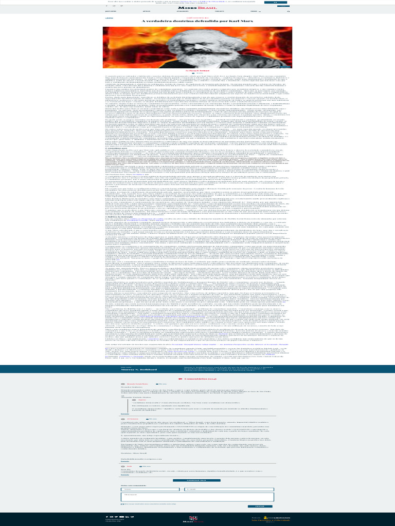 A Verdadeira Doutrina Defendida Por Karl Marx - Mises Brasil | PDF