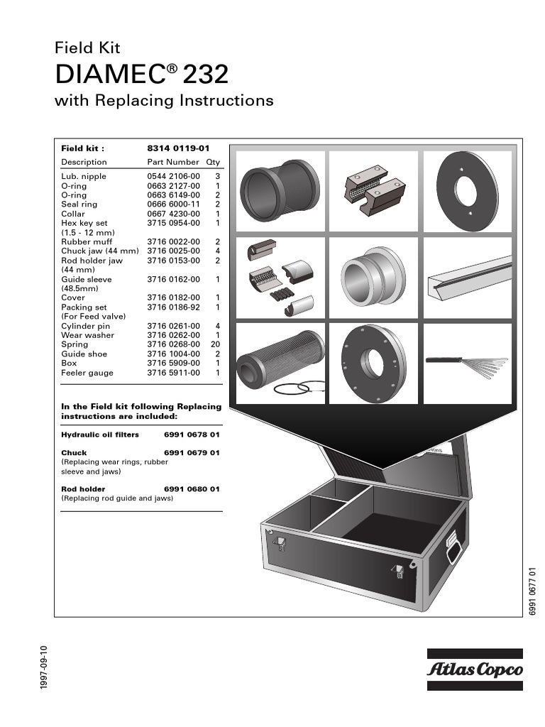 DIAMEC® 232 Field Kit Replacement Guide | PDF | Mechanical Engineering