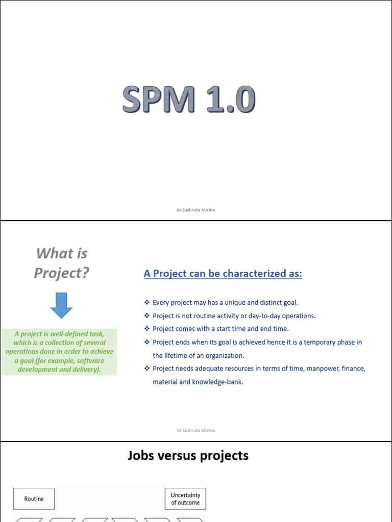 SPM Full Notes | PDF | Net Present Value | Project Management