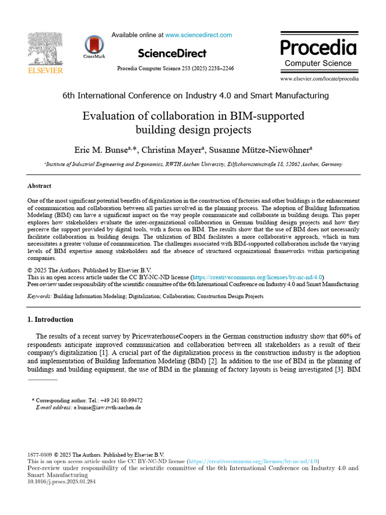 Evaluación de La Colaboración en Proyectos de Diseño de Edificios Apoyados Por BIM | PDF ...