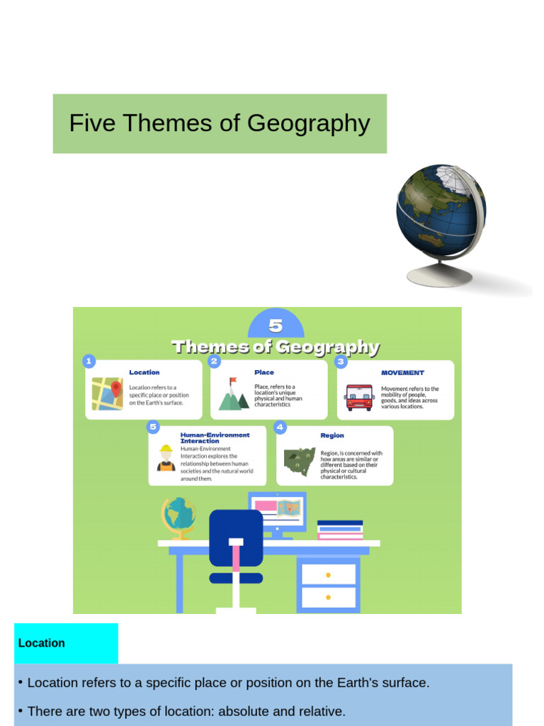 Understanding Geography's Five Themes | PDF | Natural Environment ...